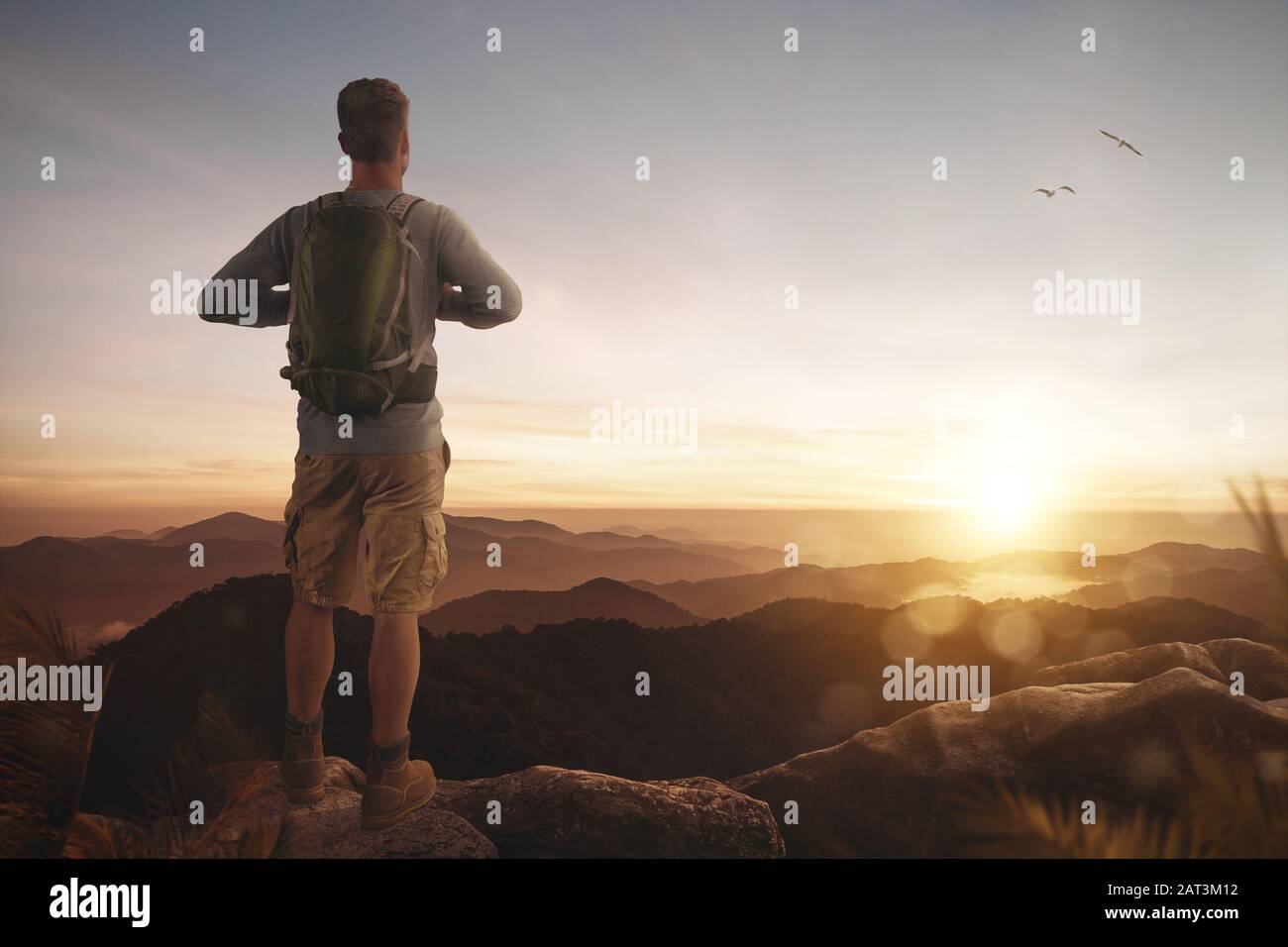 Man enjoying sun hi-res stock photography and images - Alamy
