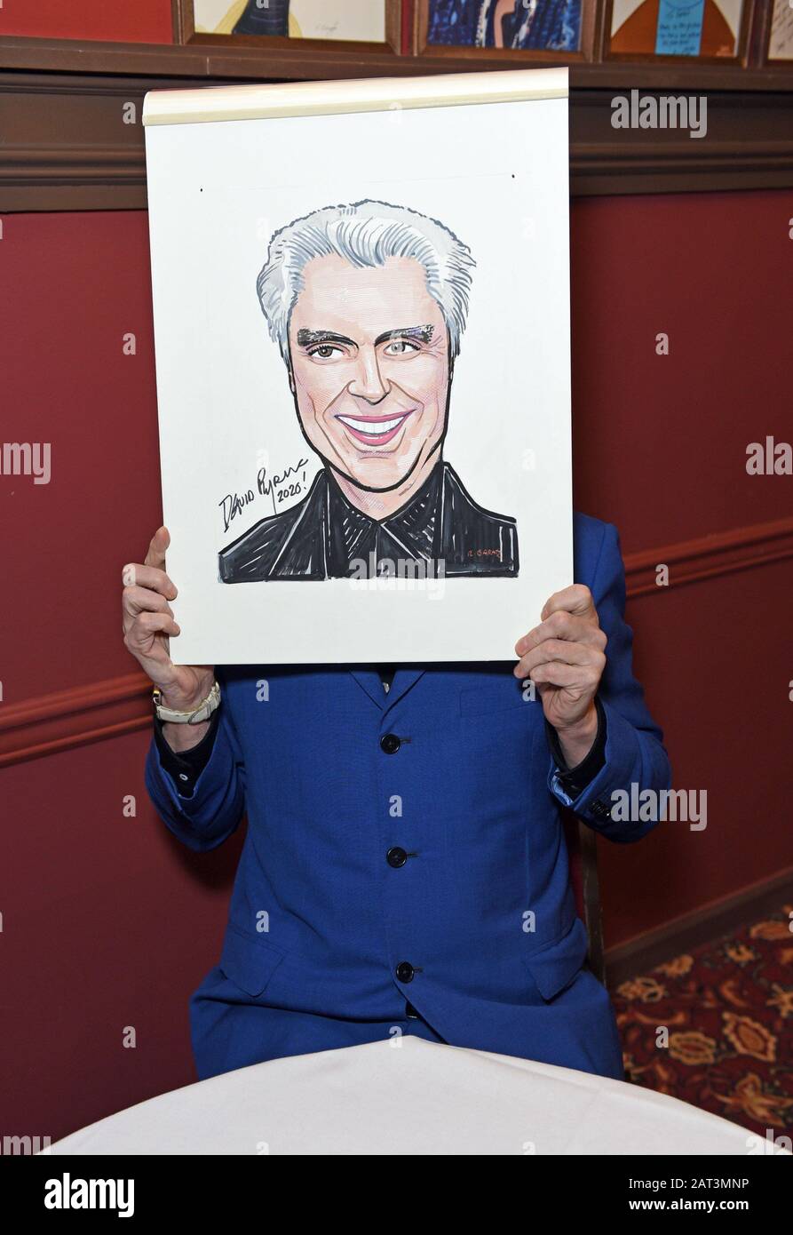 New York, NY, USA. 29th Jan, 2020. David Byrne inside for David Byrne ...
