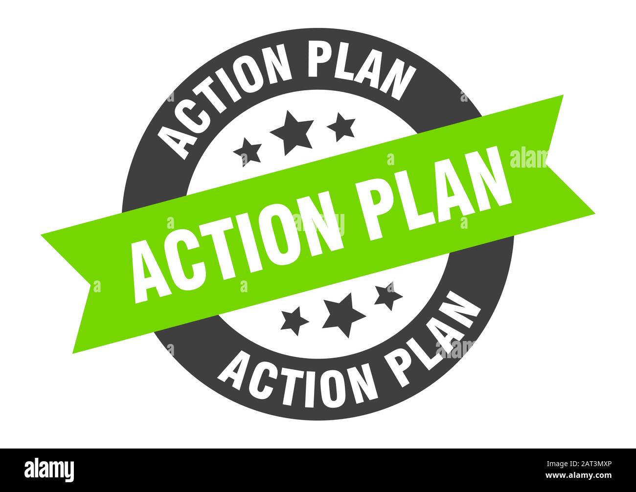 action plan sign. action plan round ribbon sticker. action plan tag ...