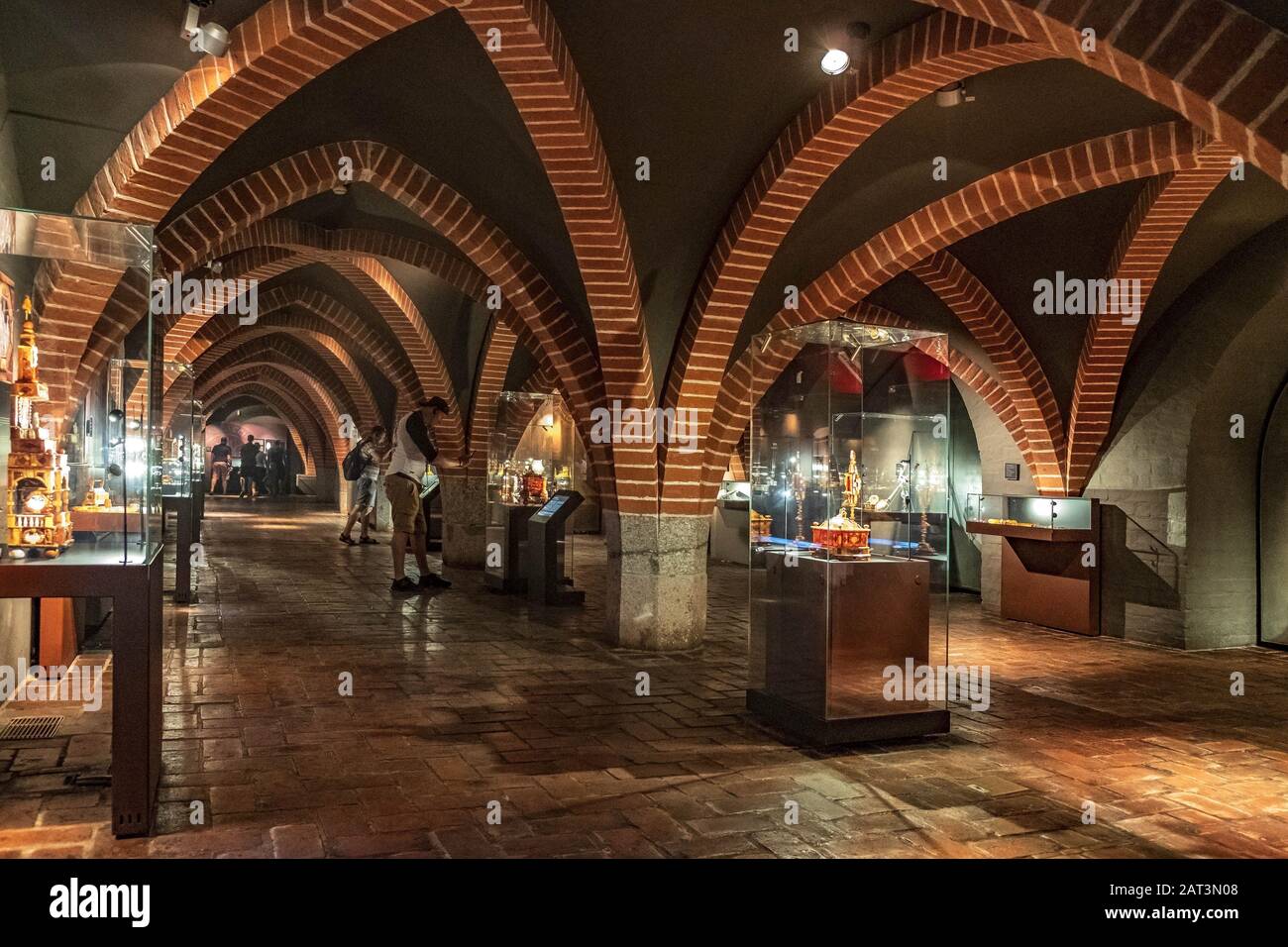 Malbork, Pomerania / Poland - 2019/08/24: Museum interior of Middle ...