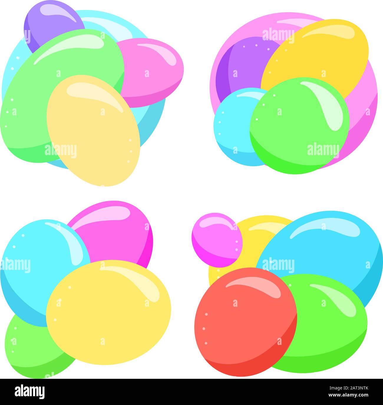 Colourful Abstract Hand Drawn Balloon Bubble Loco or Icon Vector ...