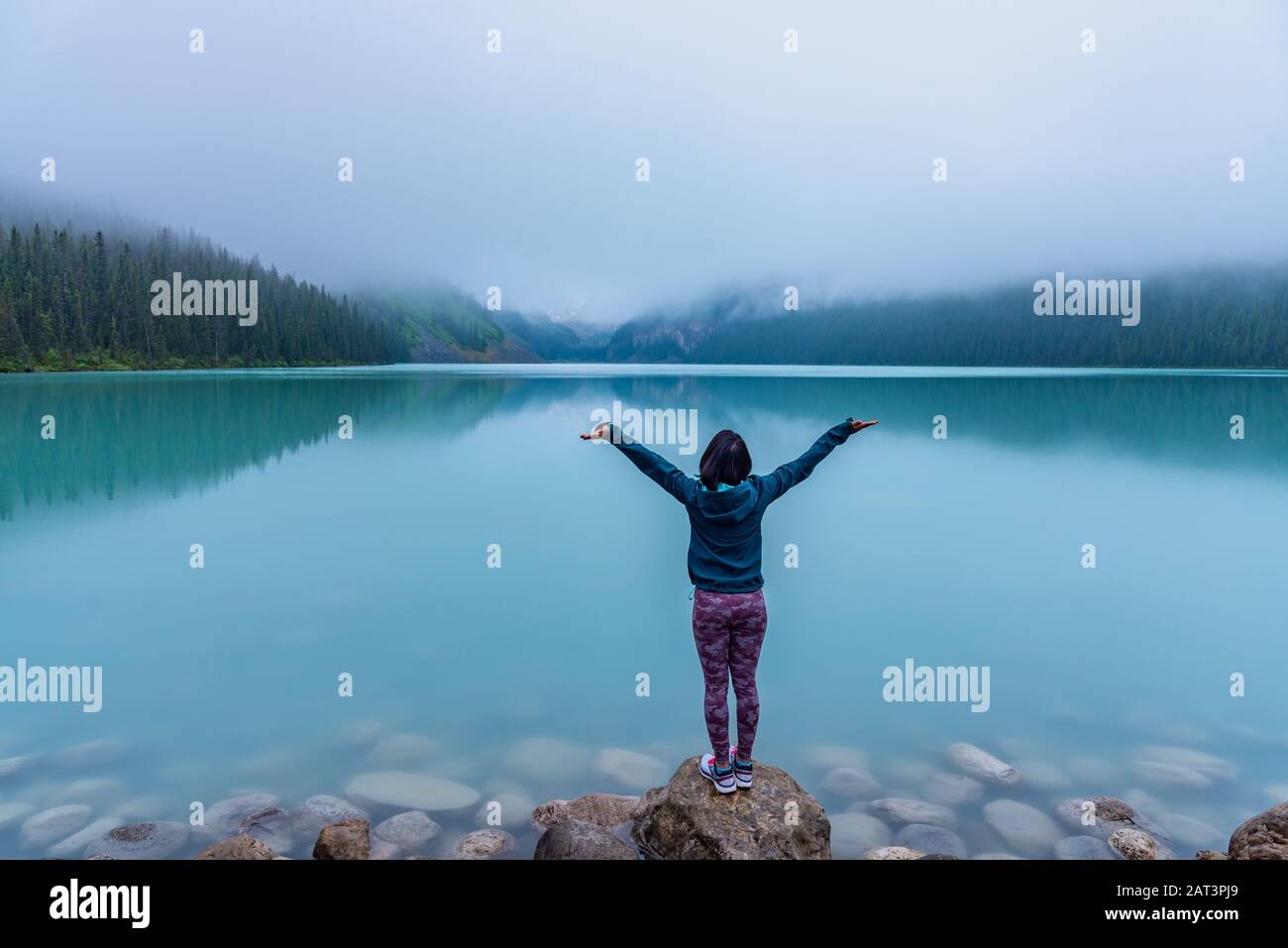 Visit lake louise hi-res stock photography and images - Alamy