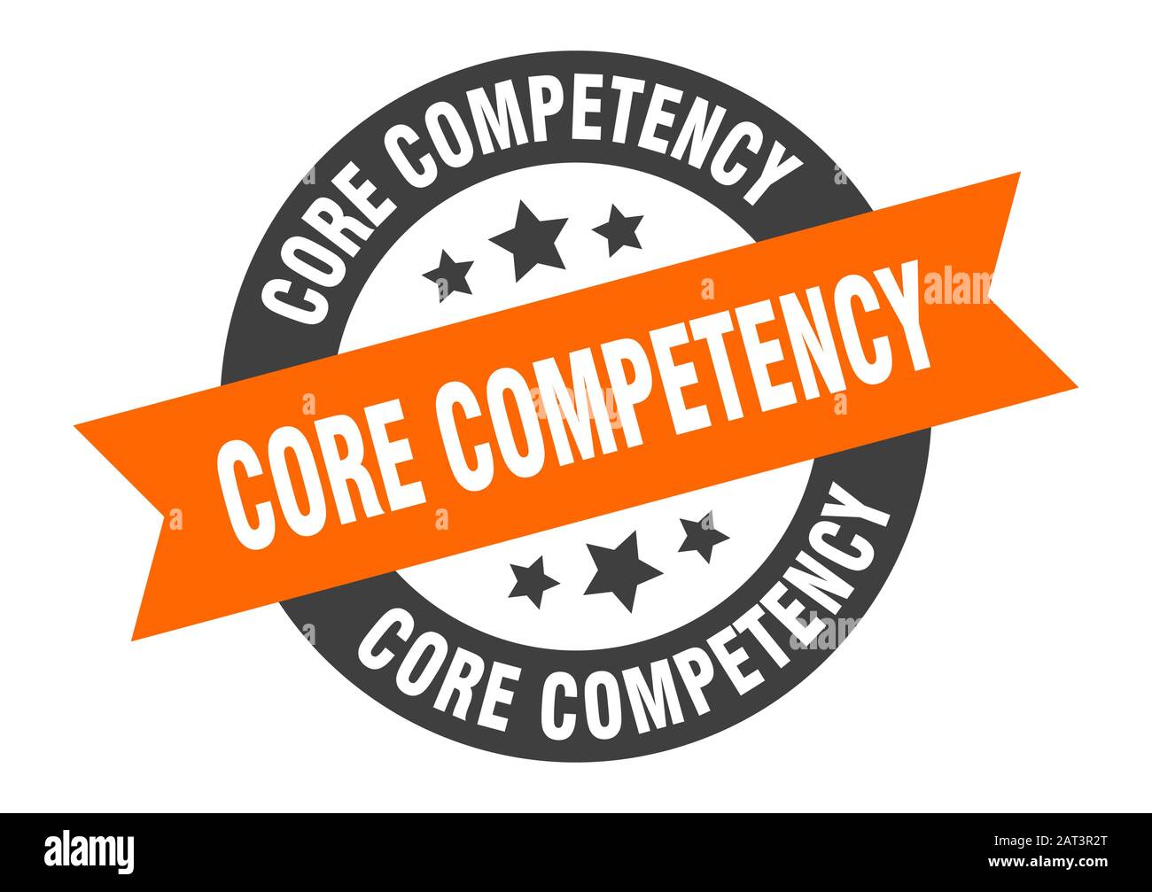 core competency sign. core competency round ribbon sticker. core ...