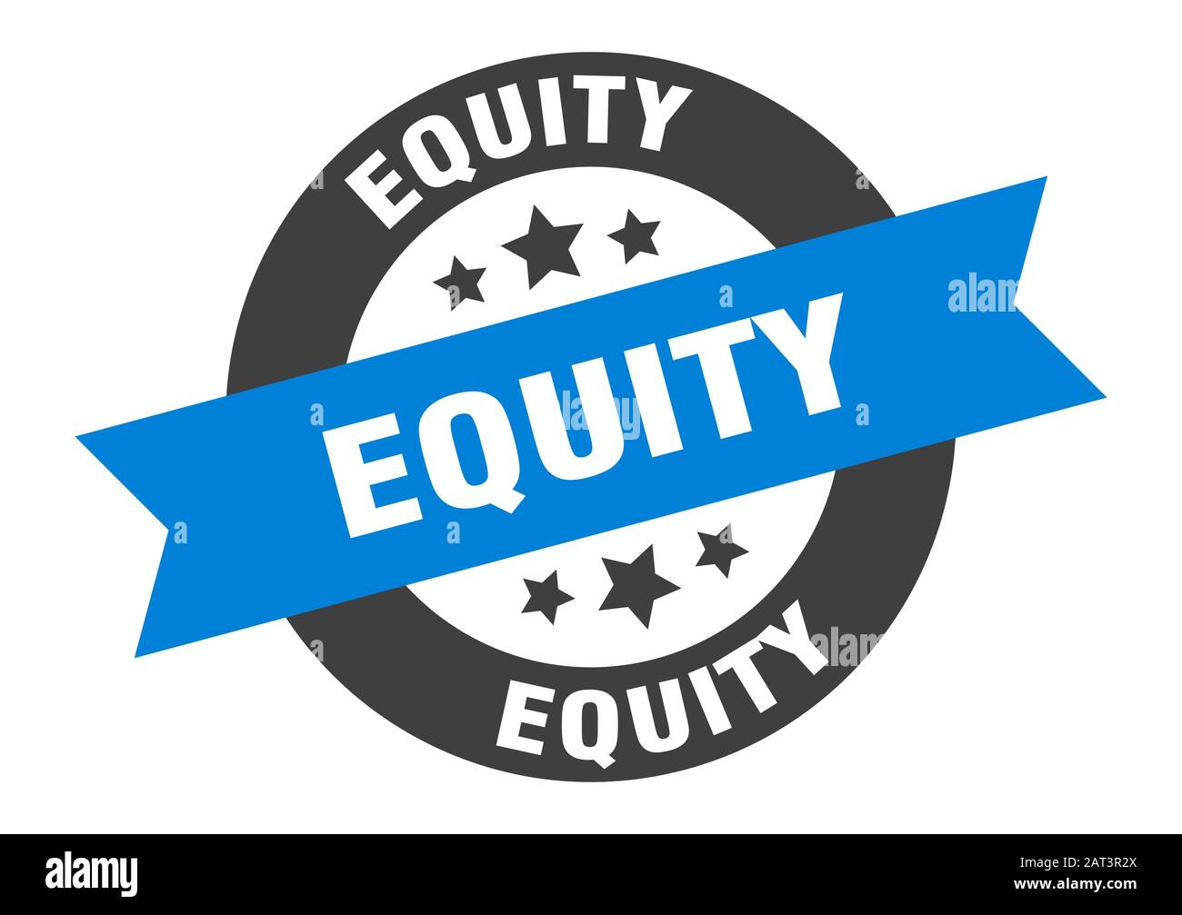 equity sign. equity round ribbon sticker. equity tag Stock Vector Image ...