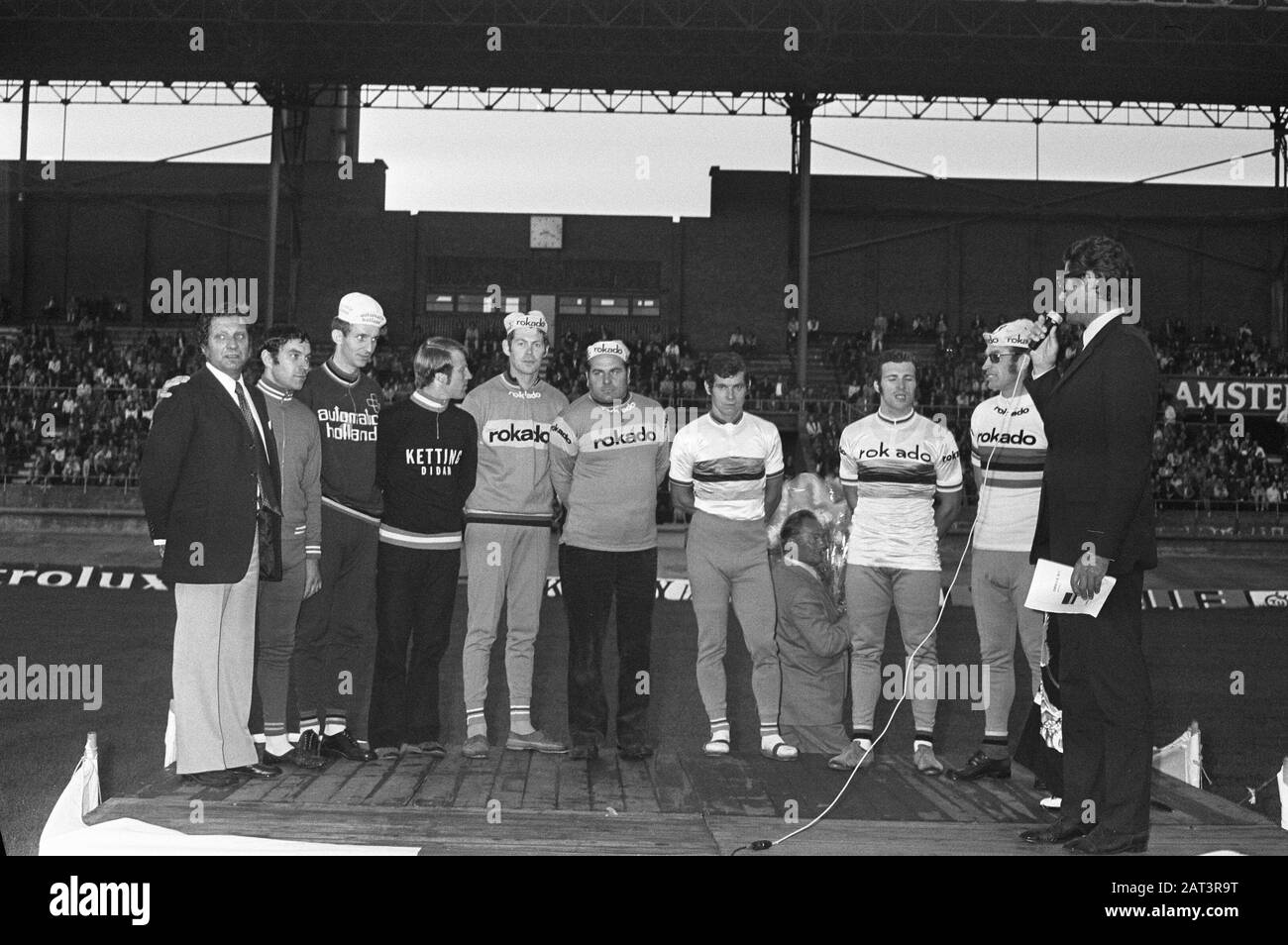 Prize cyclists after World Championships in Olympic Stadium Date ...