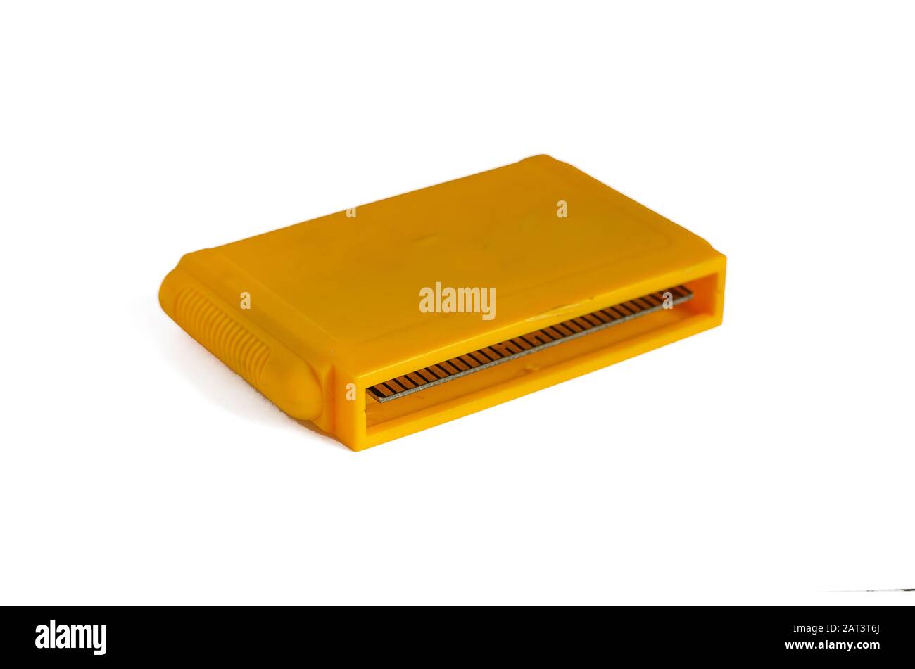 Yellow cartridge retro game console Cut Out Stock Images & Pictures - Alamy