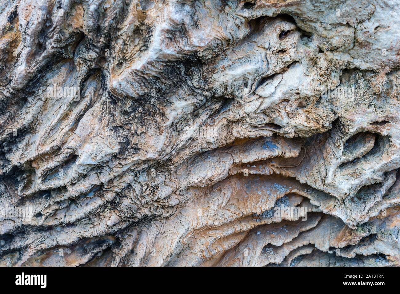 Close up of layered stone slab available for carving sculptures Stock ...
