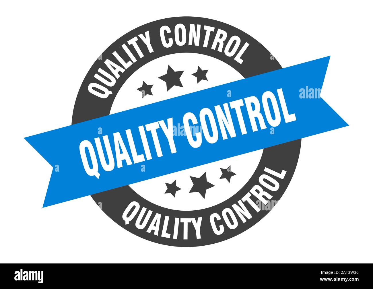 quality control sign. quality control round ribbon sticker. quality ...