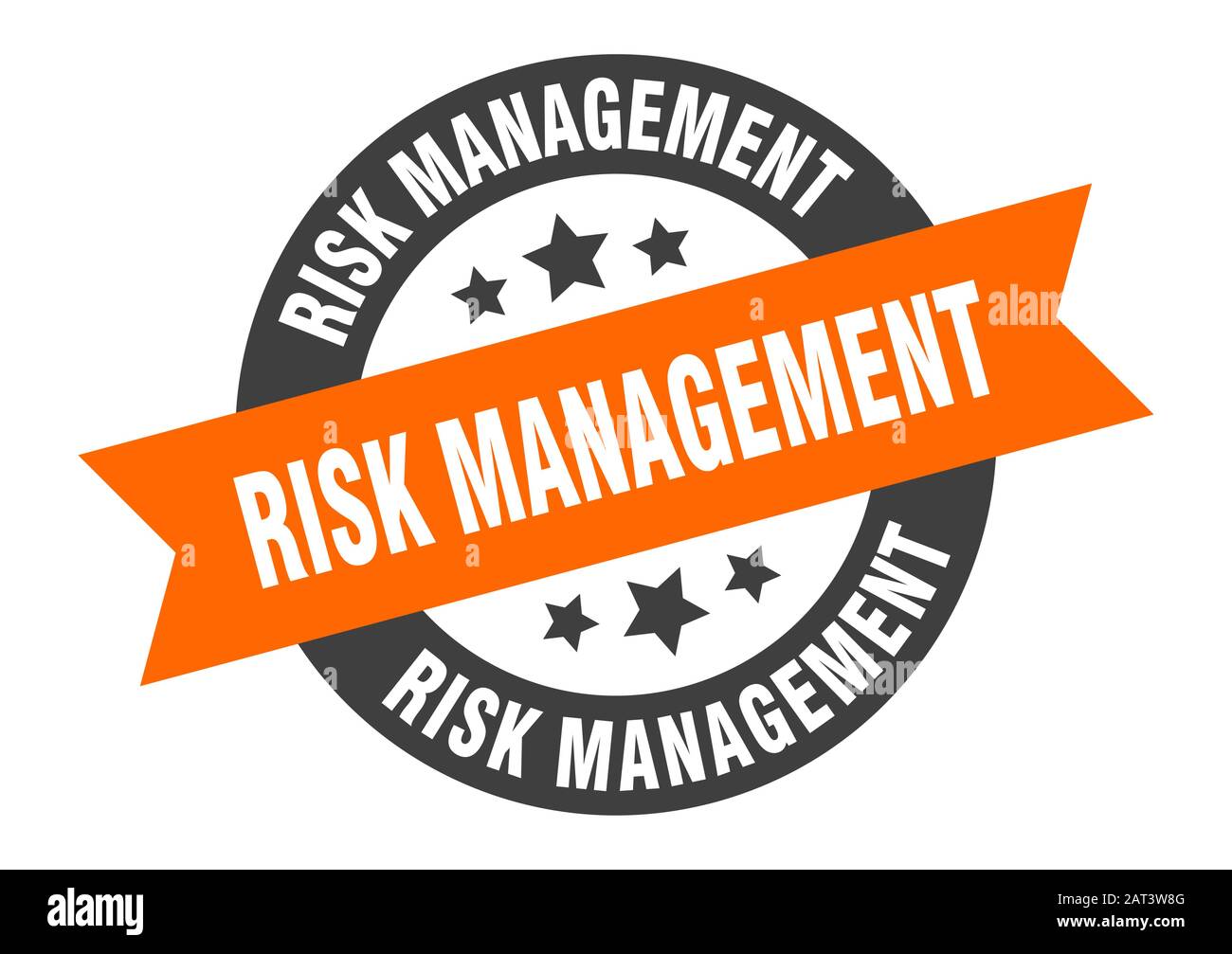Risk round orange sticker hi-res stock photography and images - Alamy