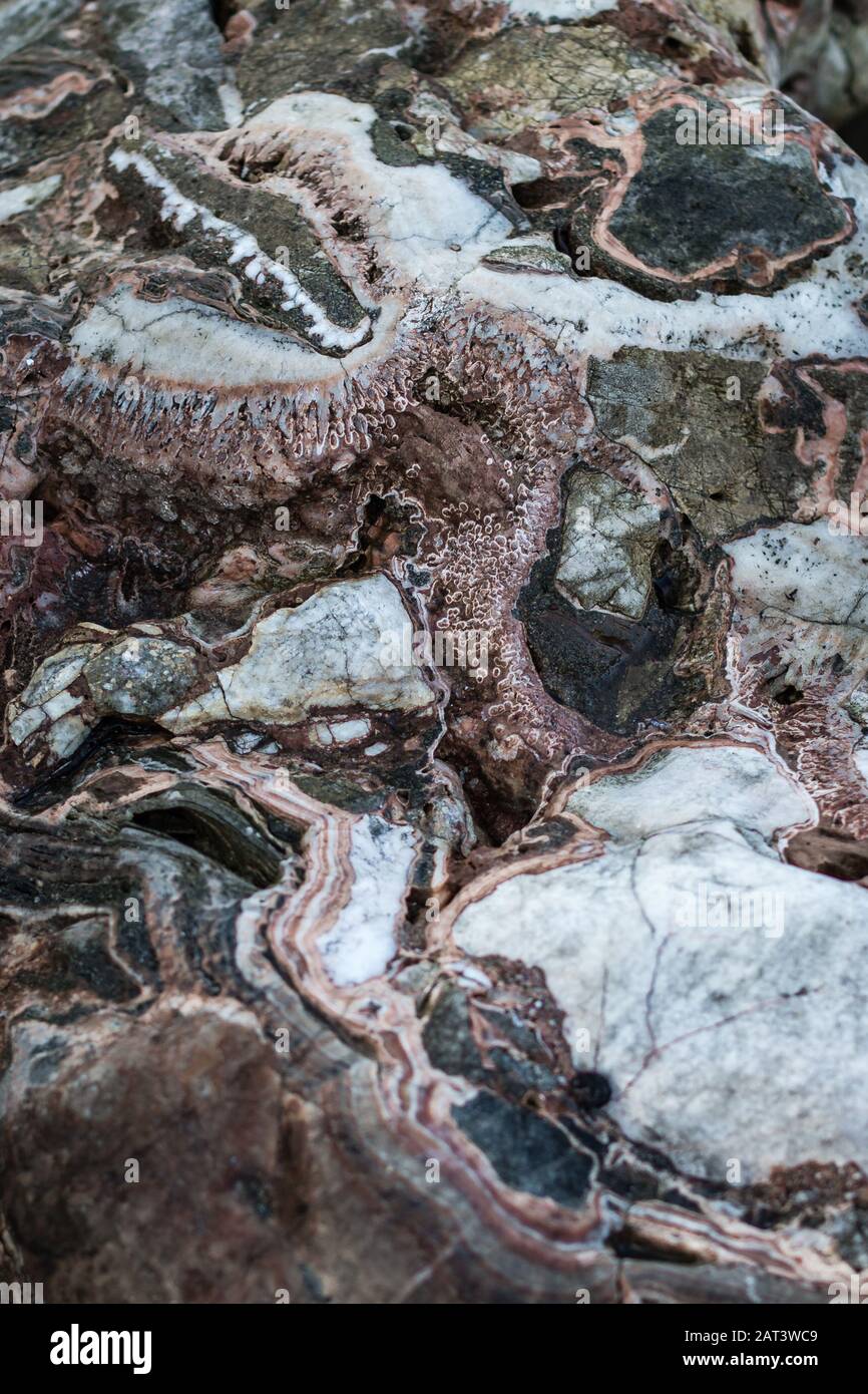 Close up of layered stone slab available for carving sculptures Stock ...