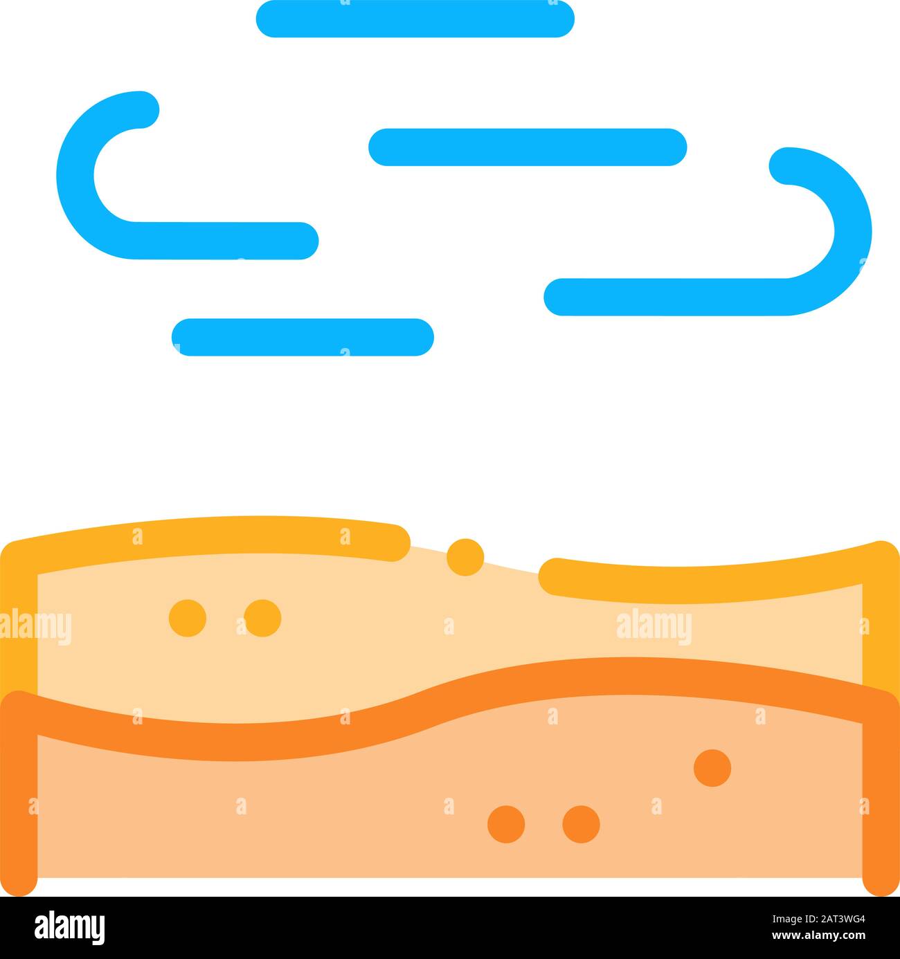 Desert Wind Icon Vector Outline Illustration Stock Vector Image & Art ...