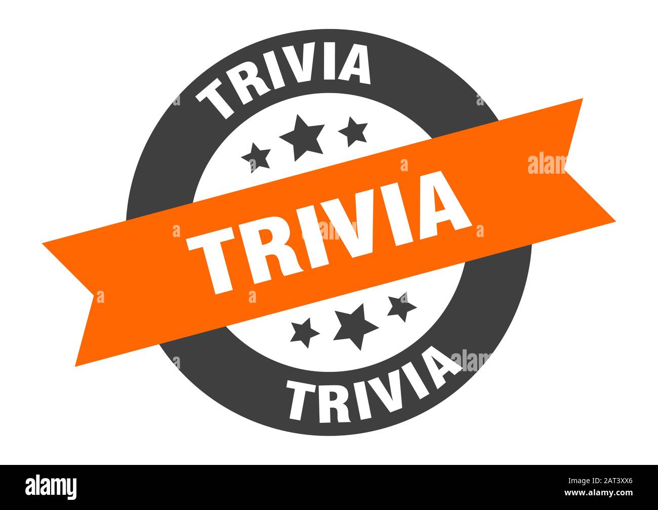 trivia sign. trivia round ribbon sticker. trivia tag Stock Vector Image ...