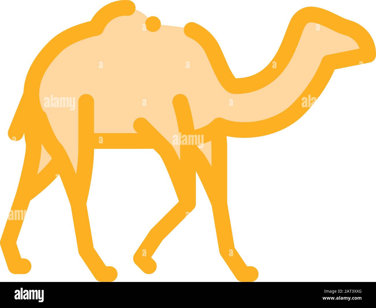 Camel Icon Vector Outline Illustration Stock Vector Image & Art - Alamy