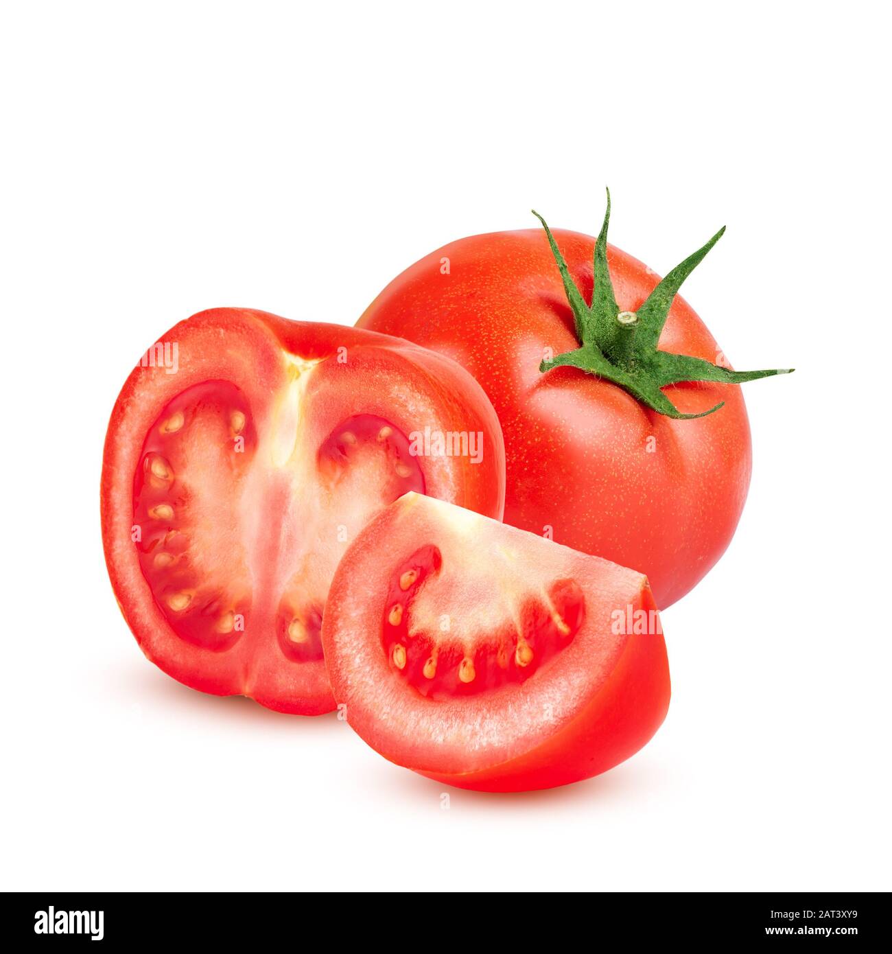 red tomato isolated on white background with clipping path Stock Photo ...