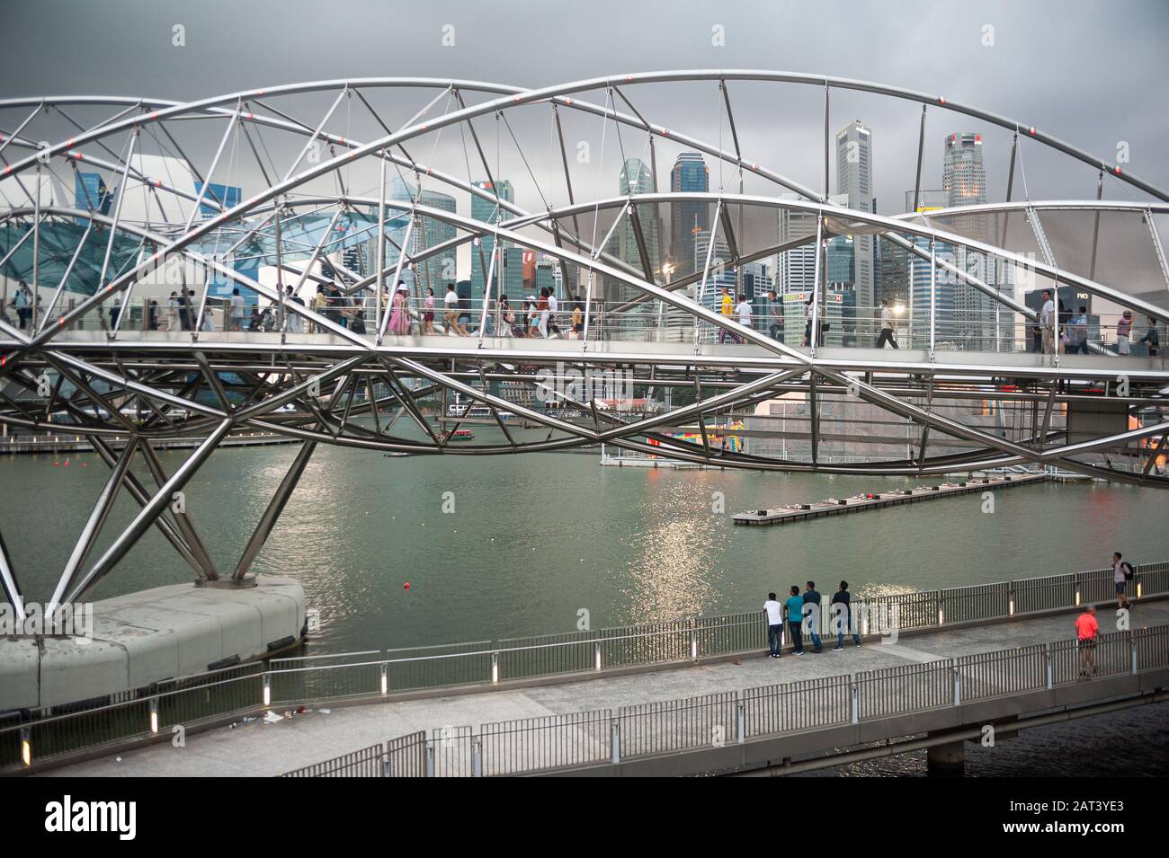 Helix bridge construction hi-res stock photography and images - Alamy