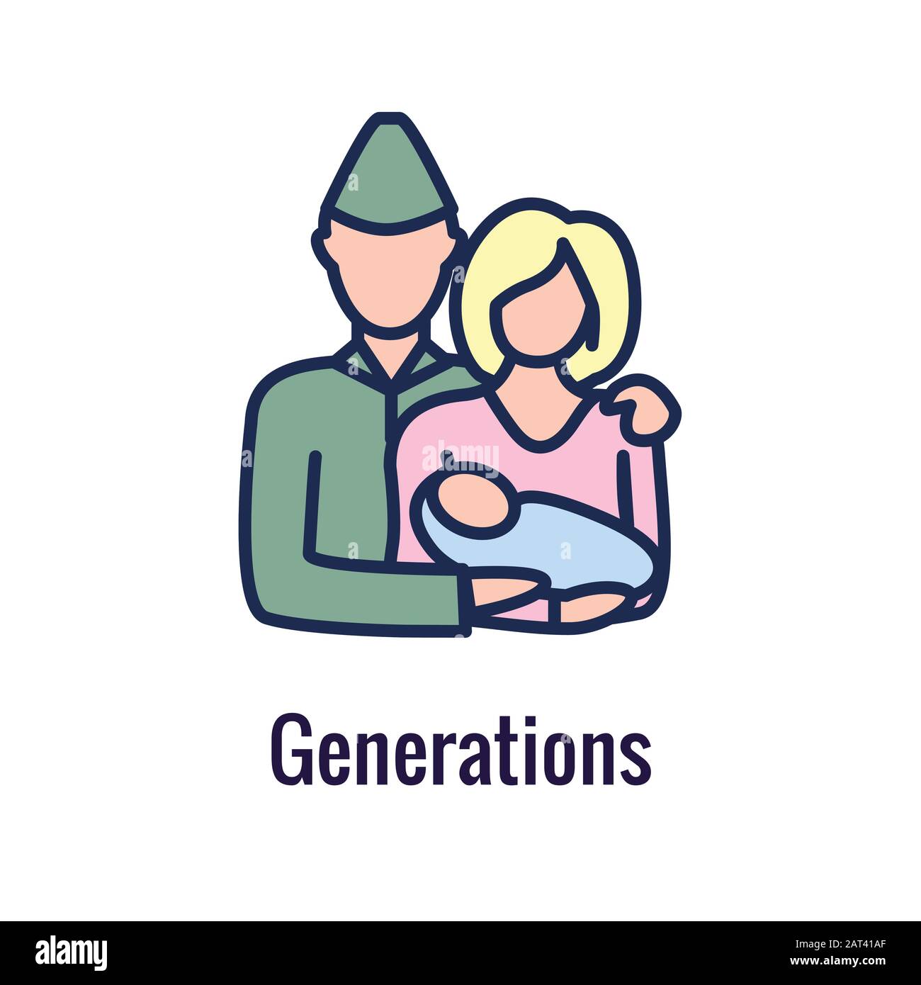 Generational - Retirement Icon set showing considerations for ...