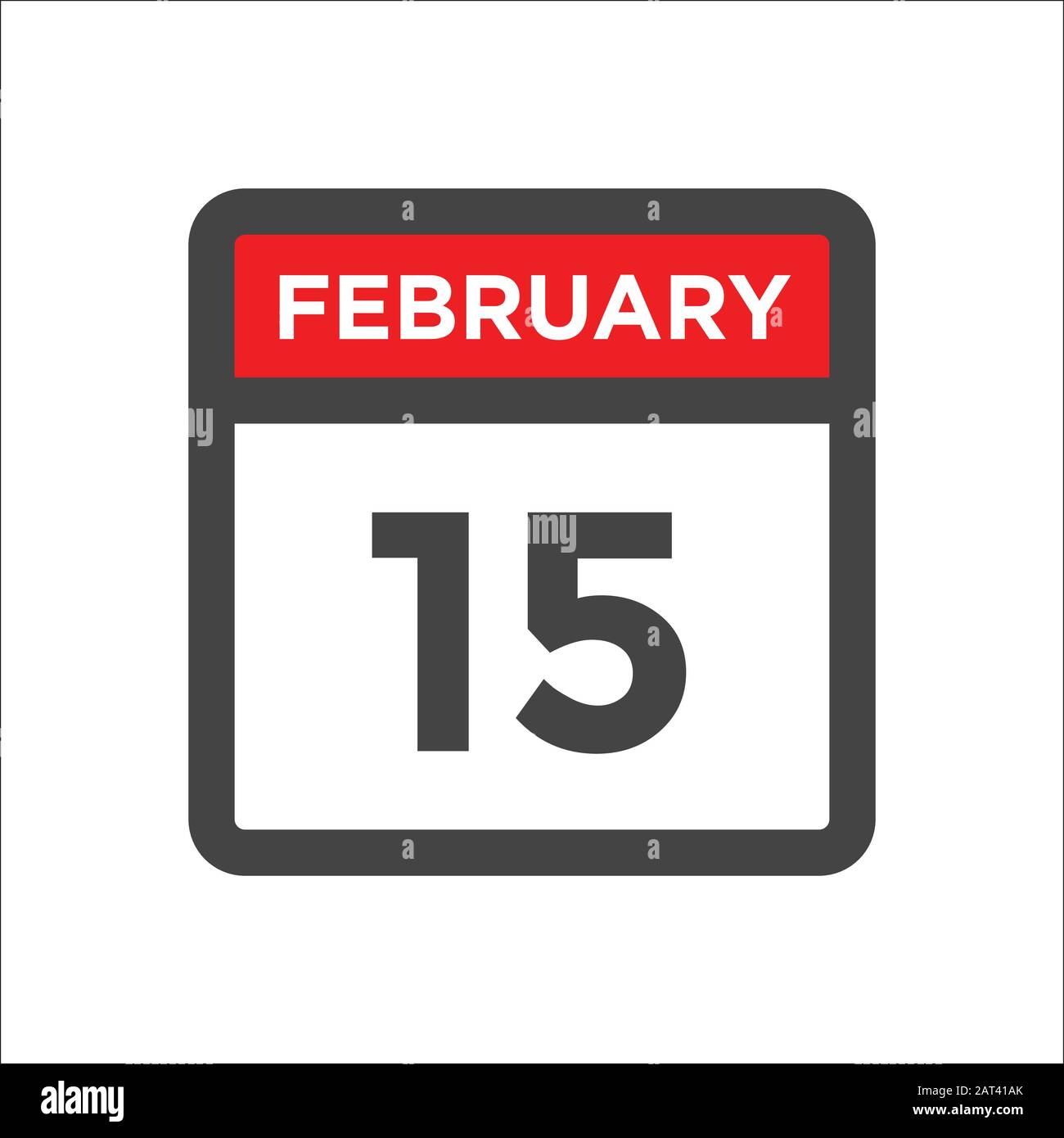 15 february Stock Vector Images - Alamy