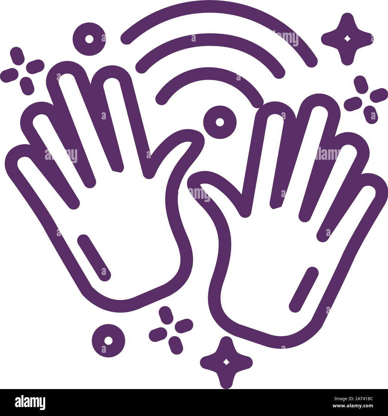 hands with stars splash magic sorcery Stock Vector Image & Art - Alamy