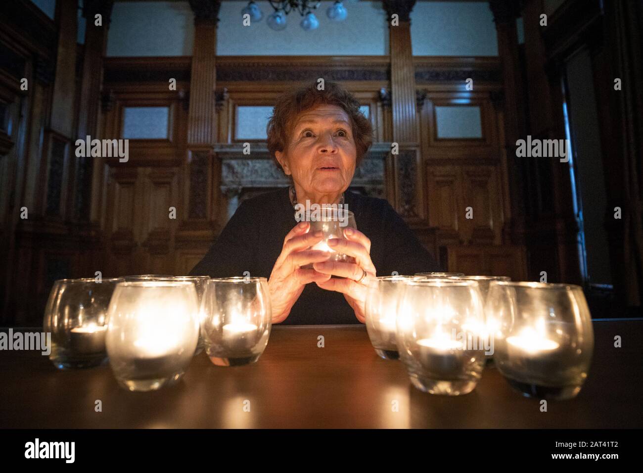 Holocaust survivor Janine Webber during the 'Stand Together' Glasgow ...