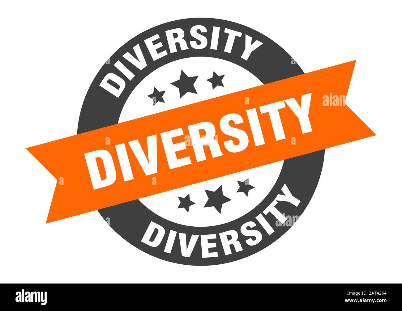 diversity sign. diversity round ribbon sticker. diversity tag Stock ...