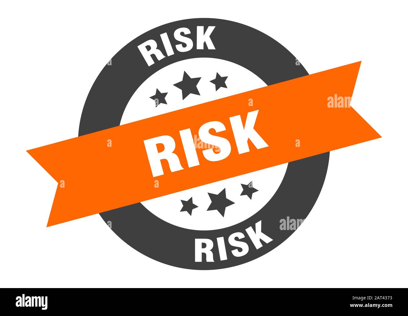 risk sign. risk round ribbon sticker. risk tag Stock Vector Image & Art ...