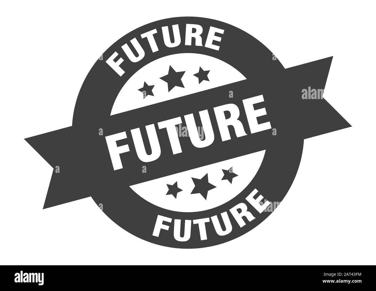 future sign. future round ribbon sticker. future tag Stock Vector Image ...