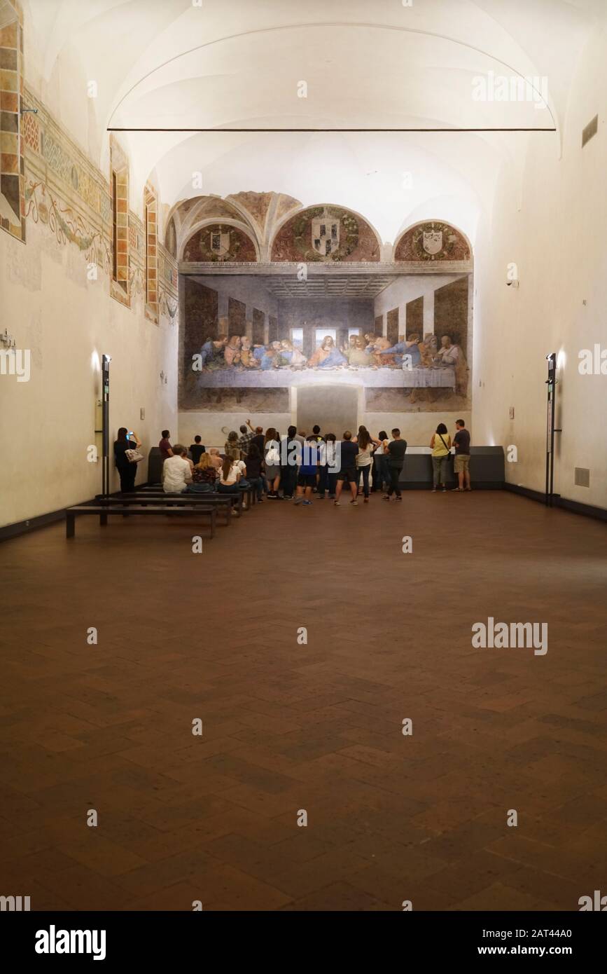The last supper by leonardo da vinci ultima cena hi-res stock photography and images - Alamy