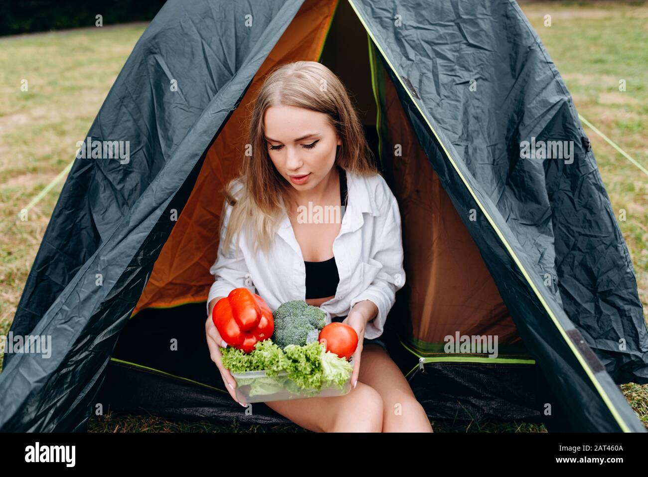 Vegetable tent hi-res stock photography and images - Alamy