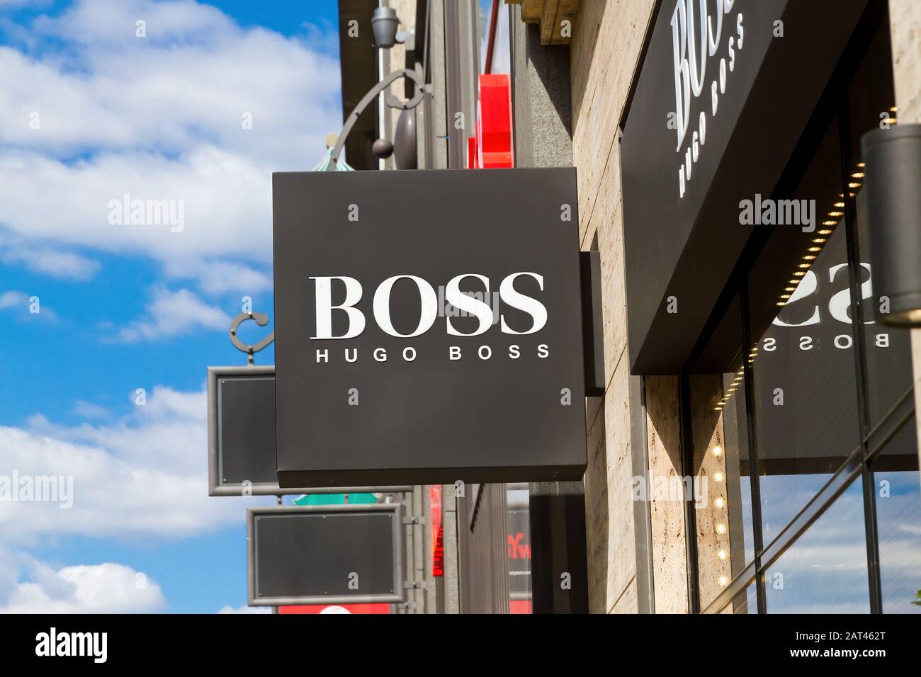 Hugo boss symbol hi-res stock photography and images - Alamy