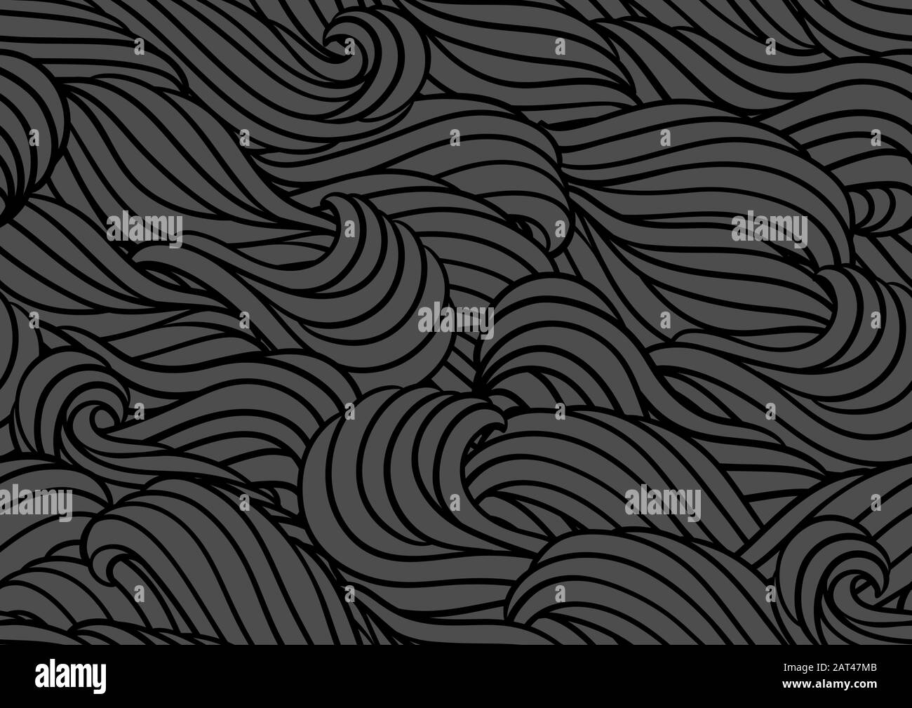 Seamless wave pattern. Background with sea, river or water texture ...