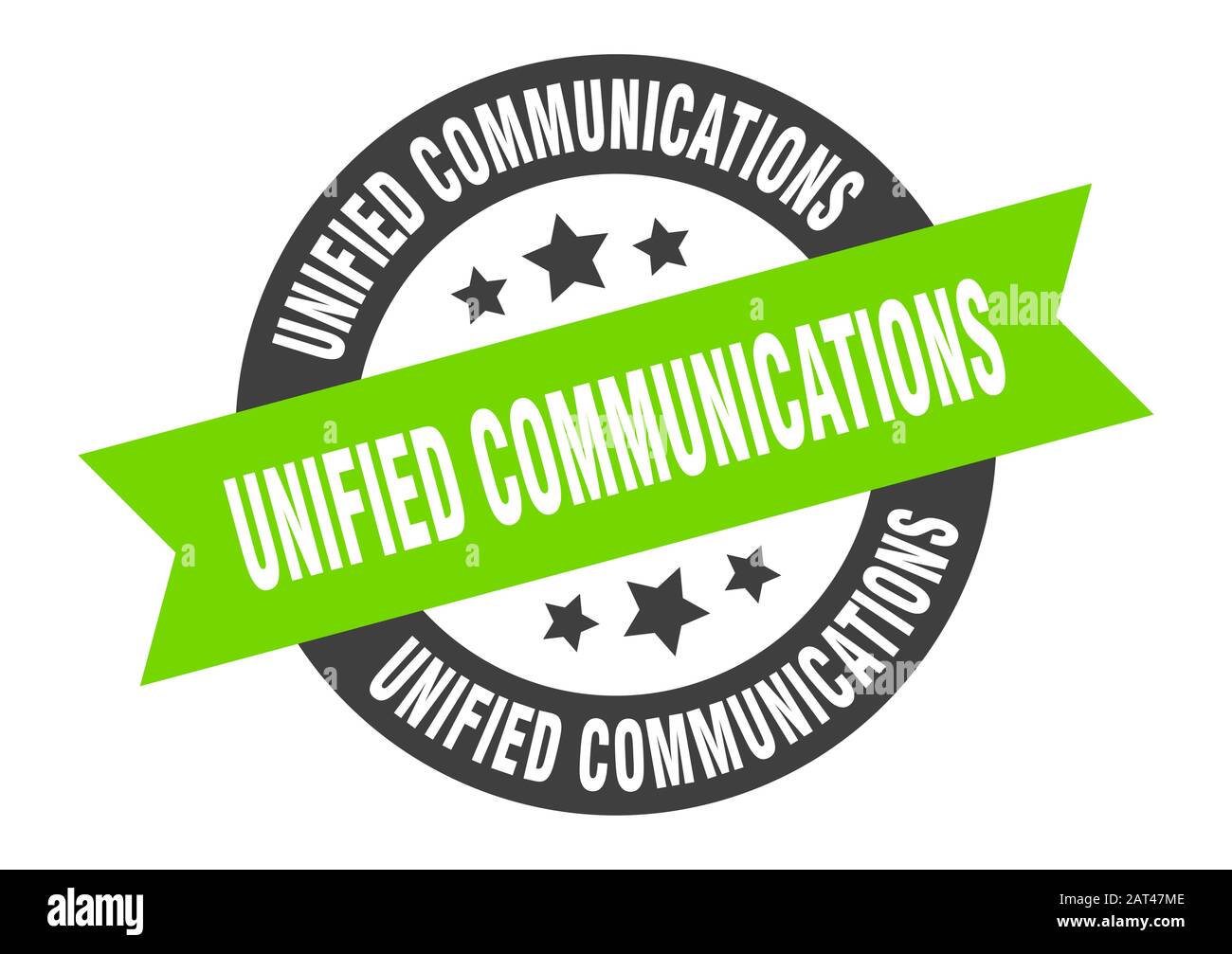 Communications green ribbon background Cut Out Stock Images & Pictures ...