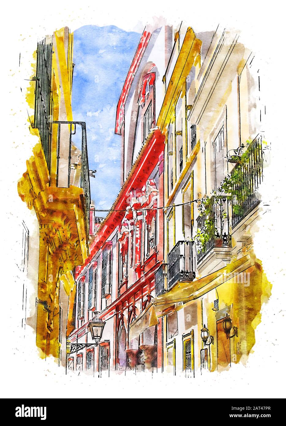 Seville street scene Cut Out Stock Images & Pictures - Alamy