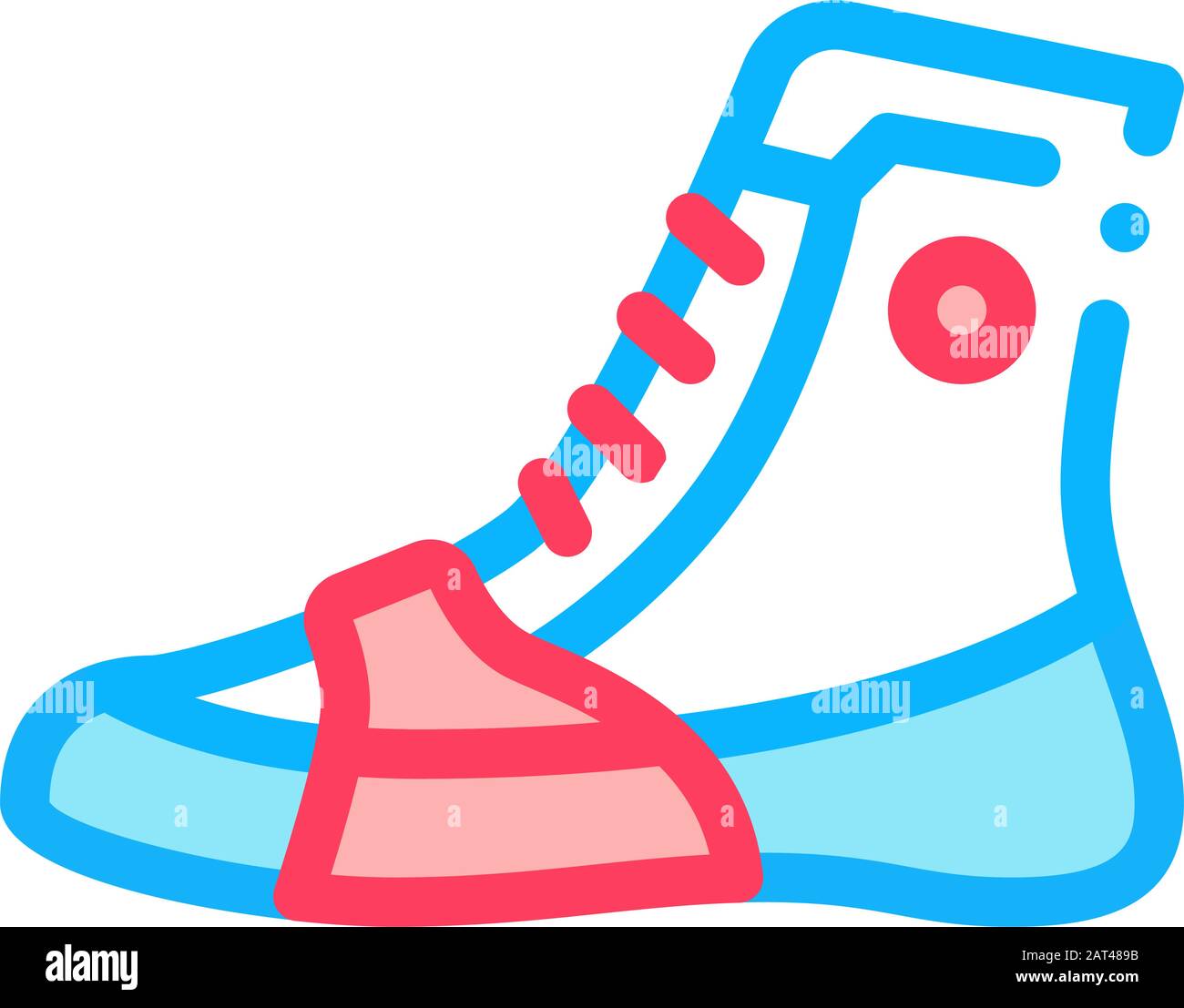 Boxing Shoes Sneakers Icon Vector Outline Illustration Stock Vector ...