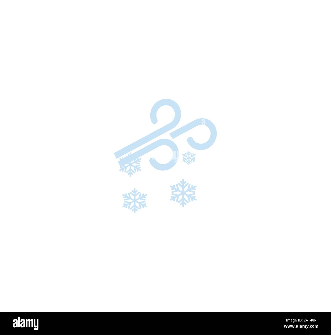 Weather forecast - wind and snow symbol - winter weather Stock Vector ...