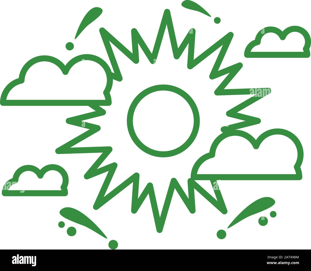 Sunset clouds isolated Stock Vector Images - Alamy