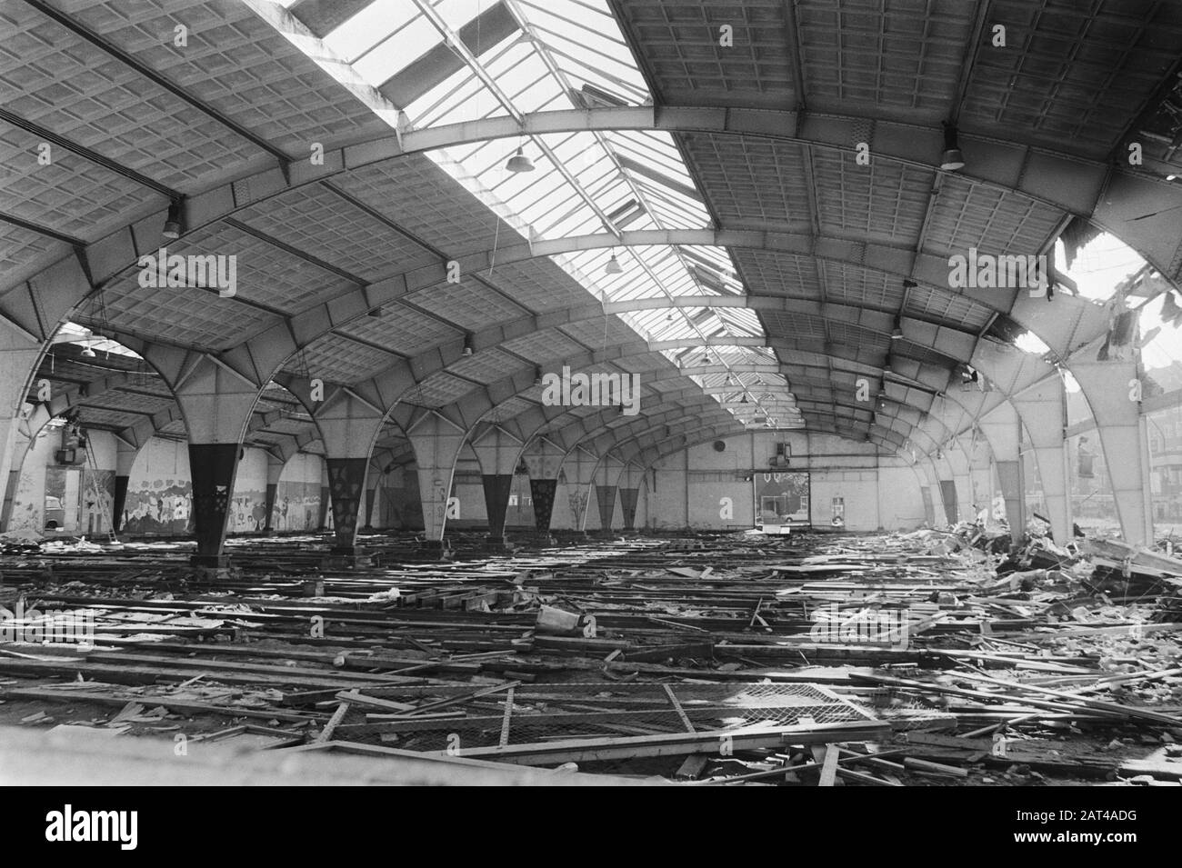Last hall of old RAI in Amsterdam is demolished Interior of partially ...