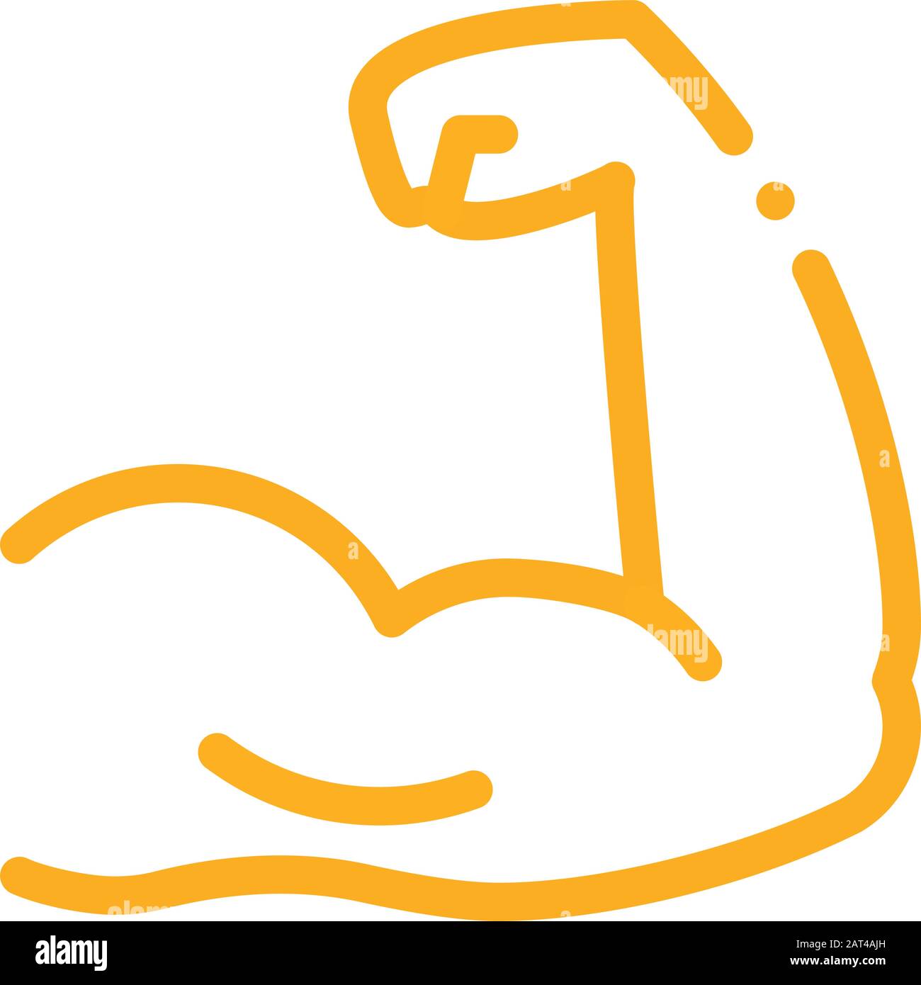 Arm Muscles Icon Vector Outline Illustration Stock Vector Image & Art ...