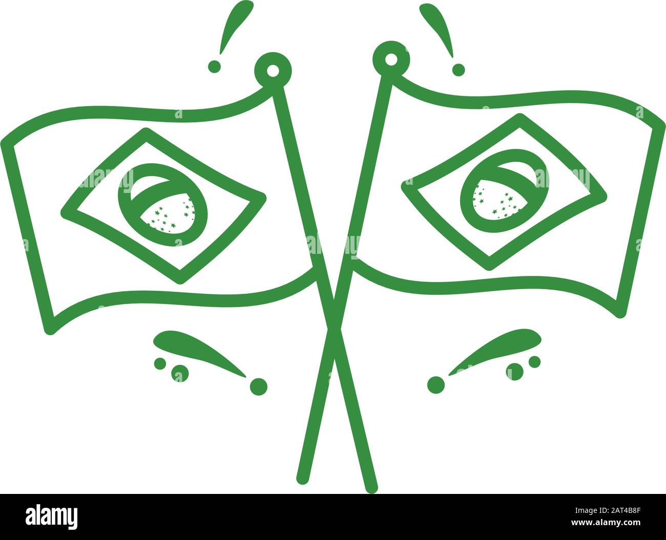 brazilian flag country isolated icon Stock Vector Image & Art - Alamy