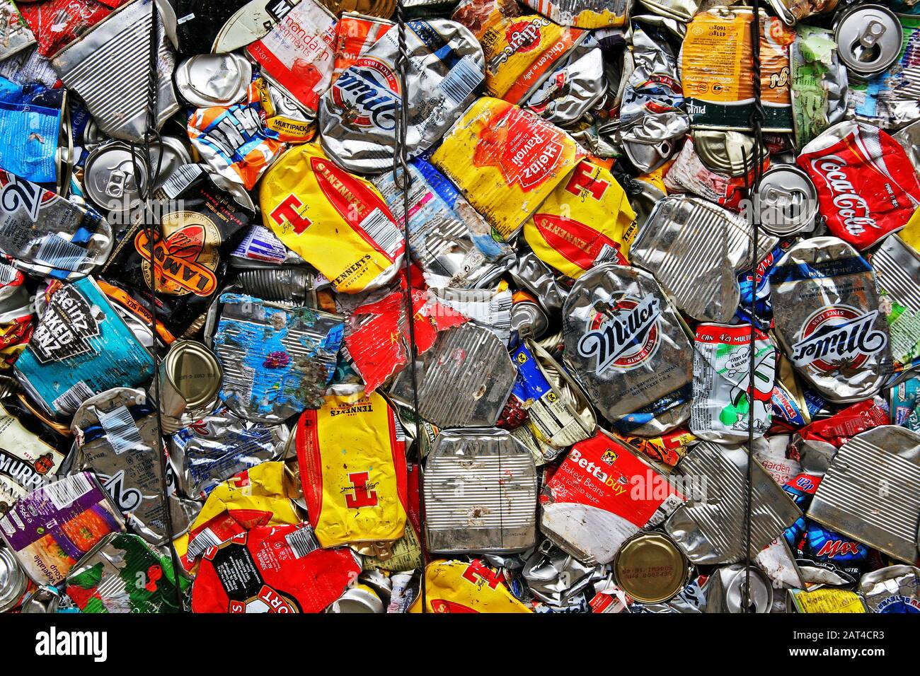 Recycling bin metal cans tins hi-res stock photography and images - Alamy