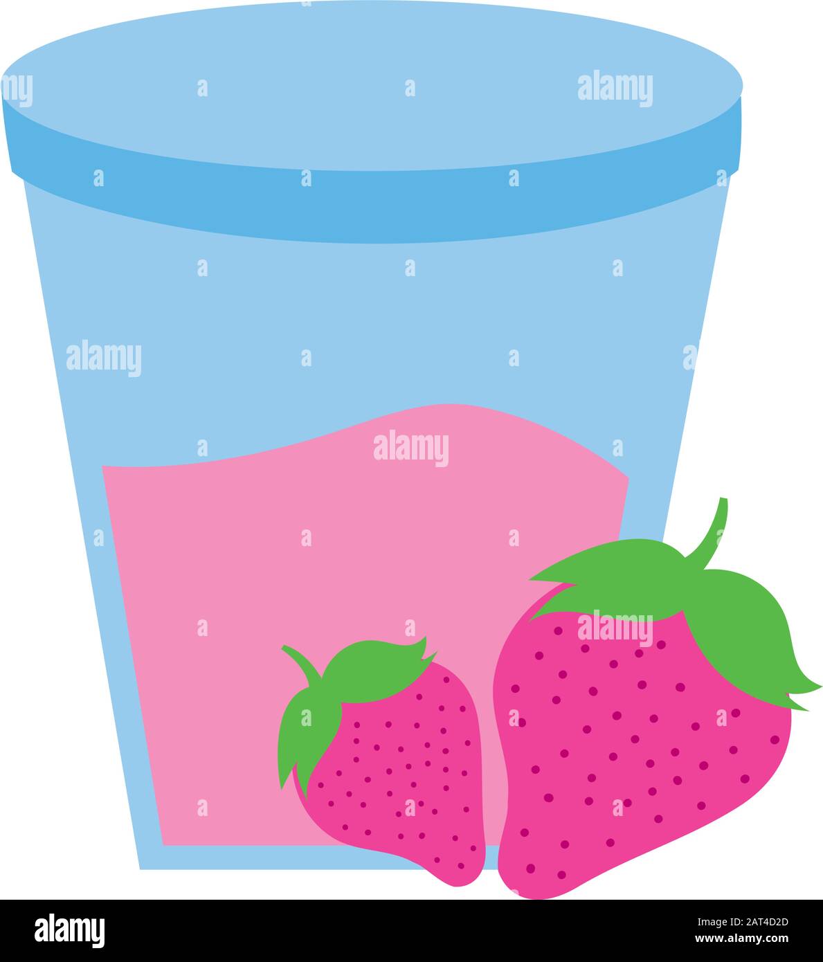 Bright cup set strawberry hi-res stock photography and images - Alamy