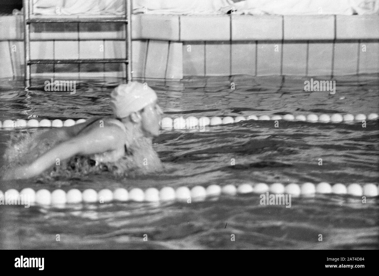 Swimming 200 meter butterfly Black and White Stock Photos & Images - Alamy