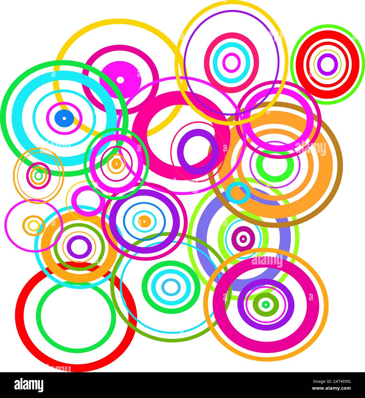 Colorful rings on white background Stock Vector Image & Art - Alamy