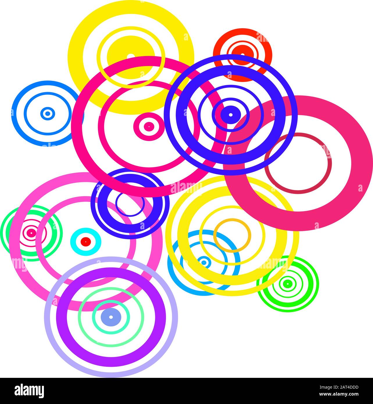 Colorful rings on white background Stock Vector Image & Art - Alamy