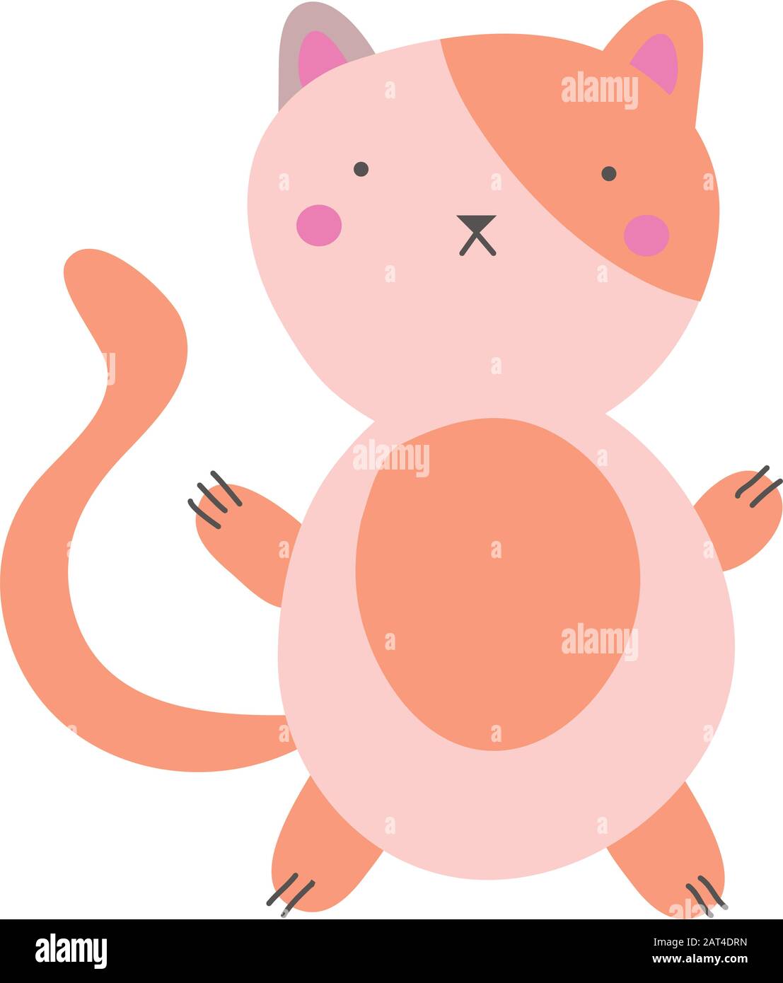 cute little cat mascot character Stock Vector Image & Art - Alamy