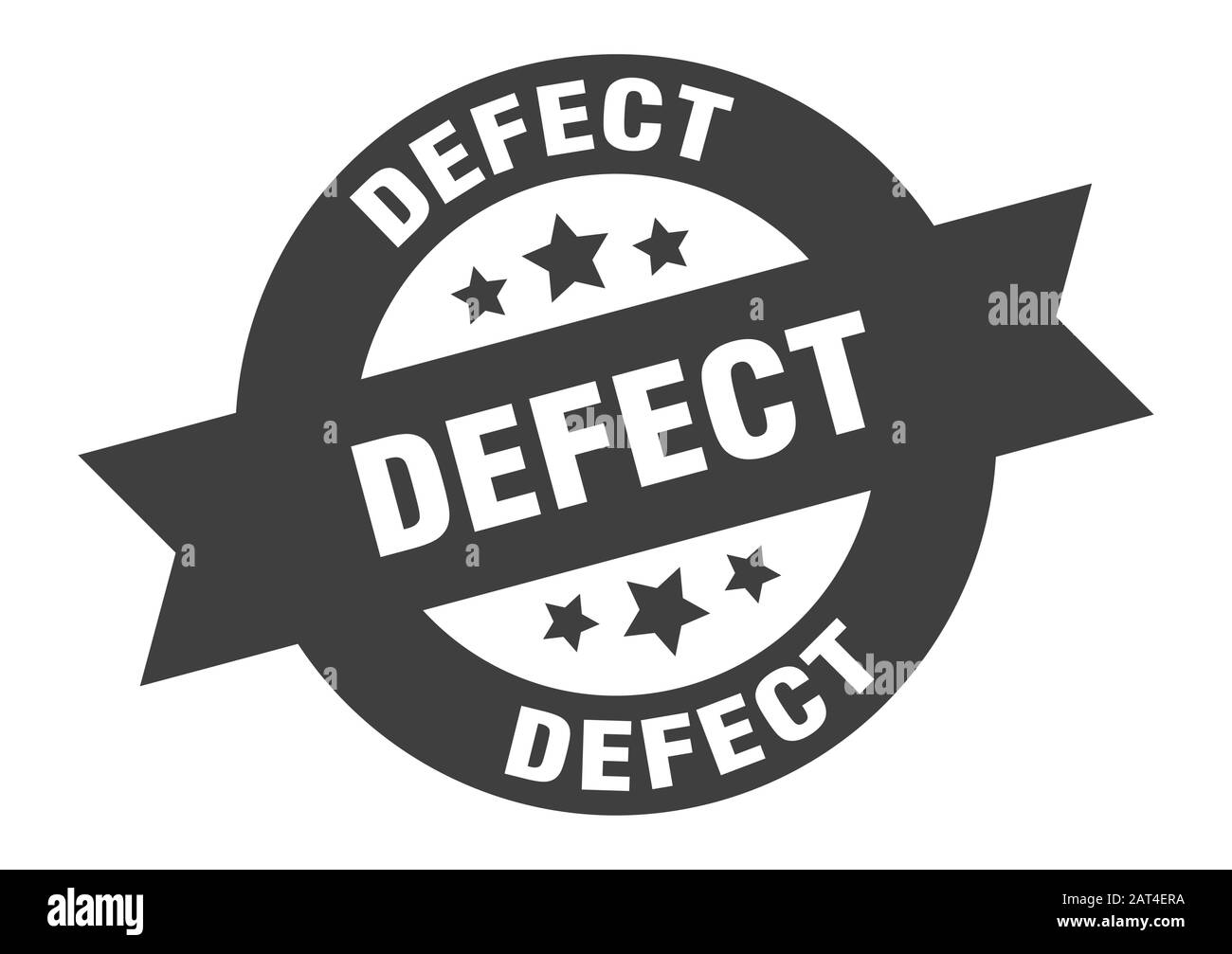 defect sign. defect round ribbon sticker. defect tag Stock Vector Image ...