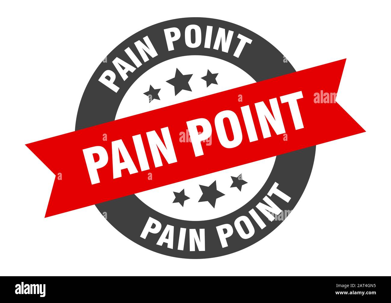 pain point sign. pain point round ribbon sticker. pain point tag Stock ...