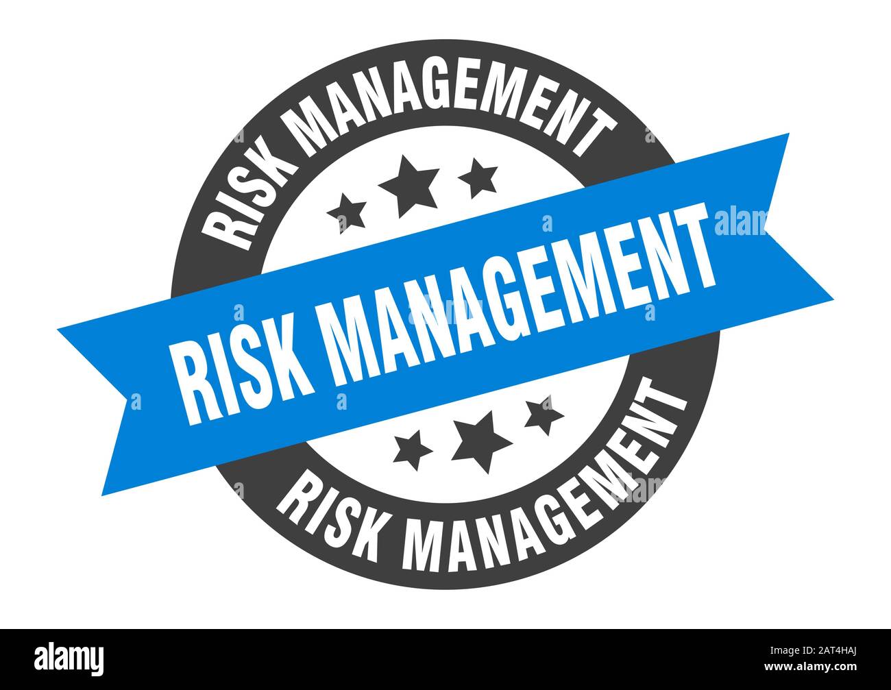 risk management sign. risk management round ribbon sticker. risk ...