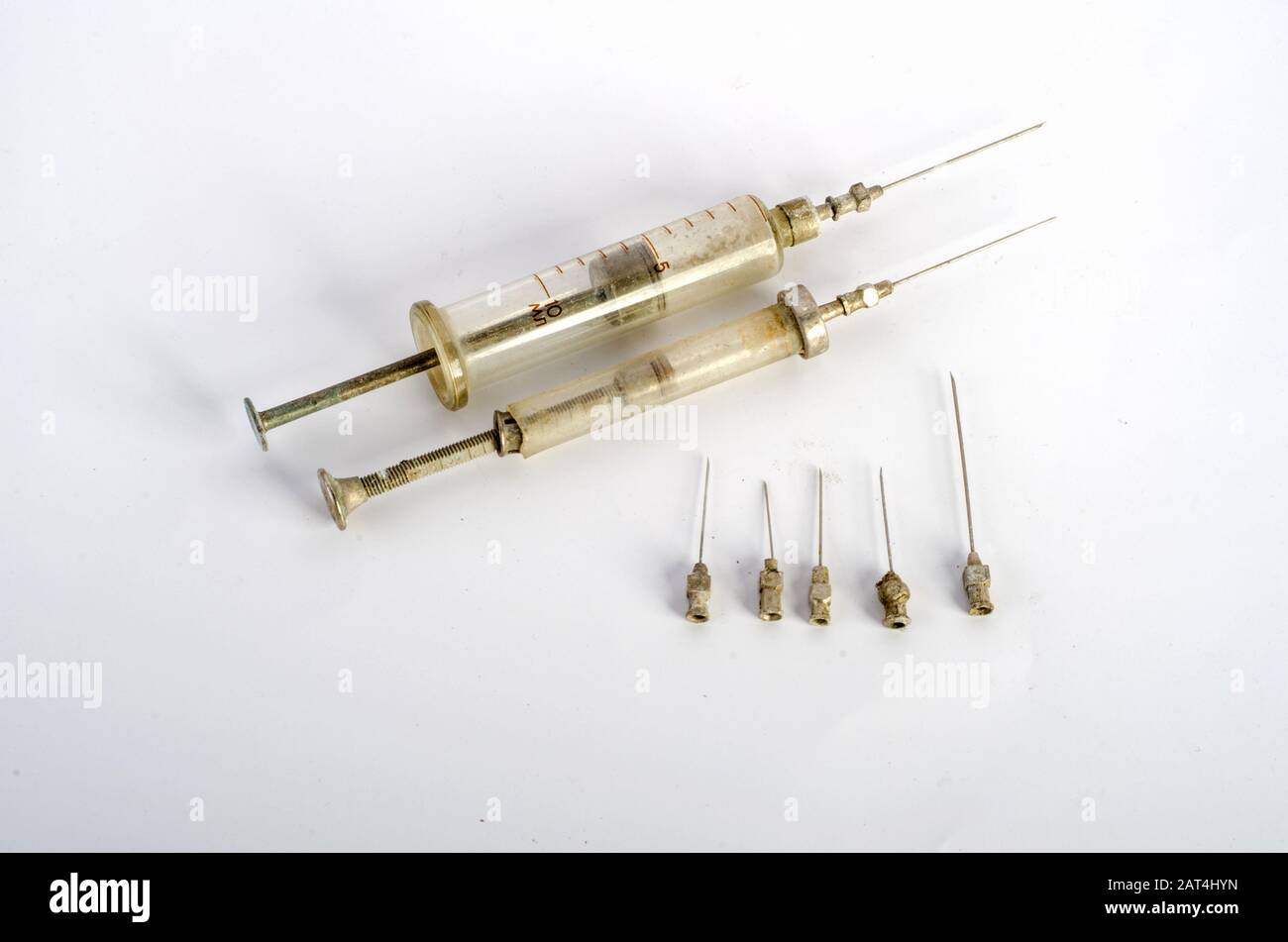 Old Medical Syringes Hypodermic Needles High Resolution Stock ...