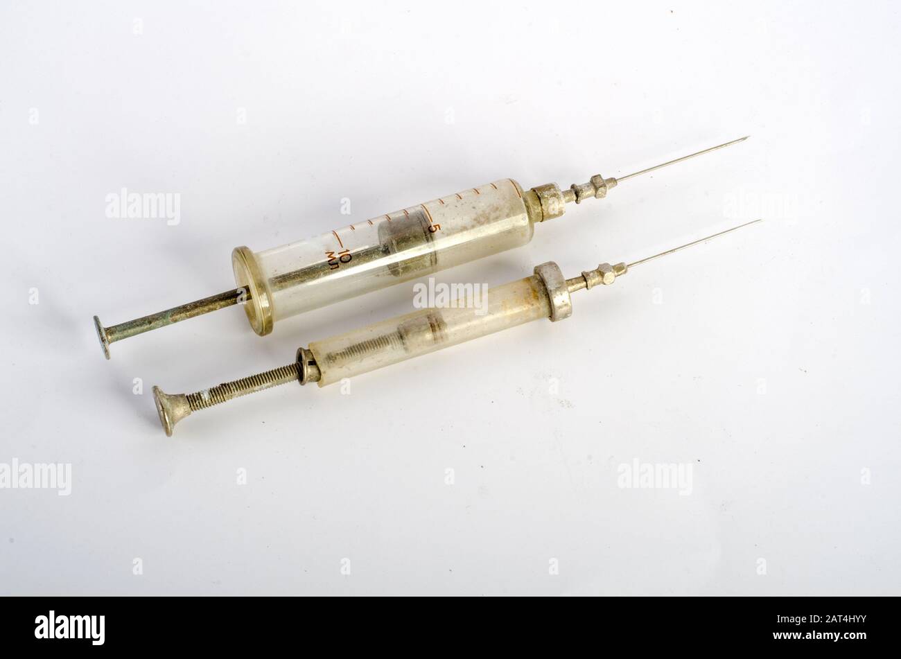Retro devices injections , syringes , needles, sterelizator Stock Photo ...