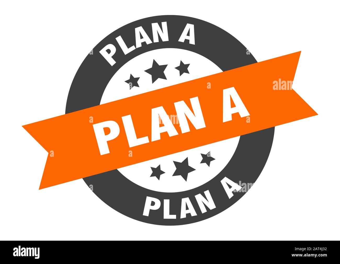 plan a sign. plan a round ribbon sticker. plan a tag Stock Vector Image ...